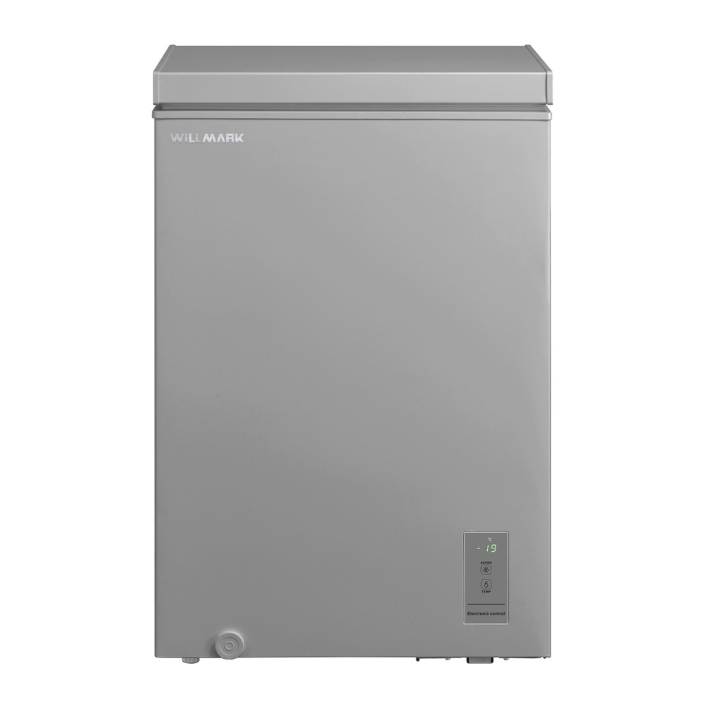 Морозильный ларь WILLMARK CF-140DG (105 л.,+10/-30С, цифр.дислей.,1корз.,гар.3 года, серый ...
