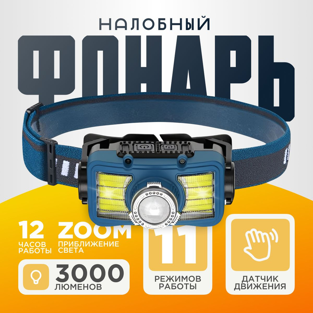 Налобный фонарь купить на OZON по низкой цене (1966458509)