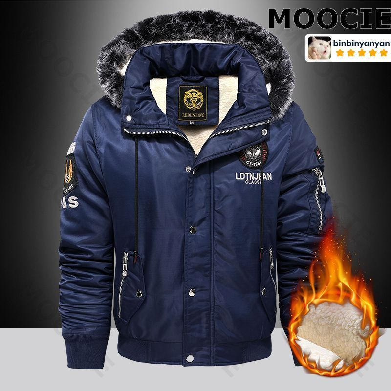 Пуховик Мужской MOOCIE синий, размер 56 Длинный Еврозима Китай купить c доставкой на OZON по ...