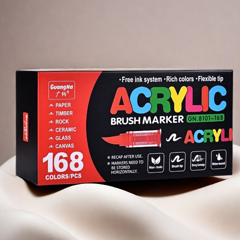 GuangNa Маркер Акриловый, 168 шт. купить на OZON по низкой цене ...