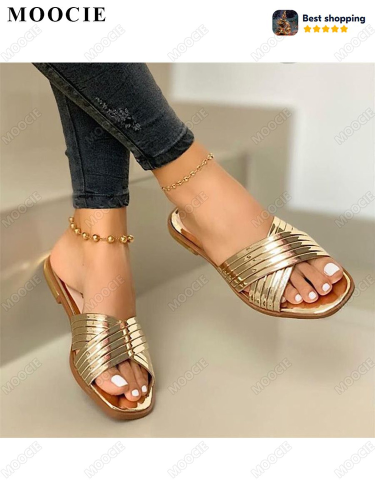 Пантолеты Женский MOOCIE, размер 42 Искусственная кожа Без застёжки Лето купить c доставкой на ...