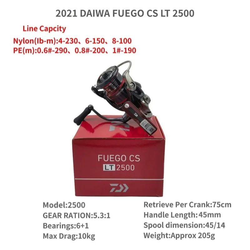 2021 DAIWA FUEGO CS LT 2500 5.3 Катушка рыболовных снастей купить c ...