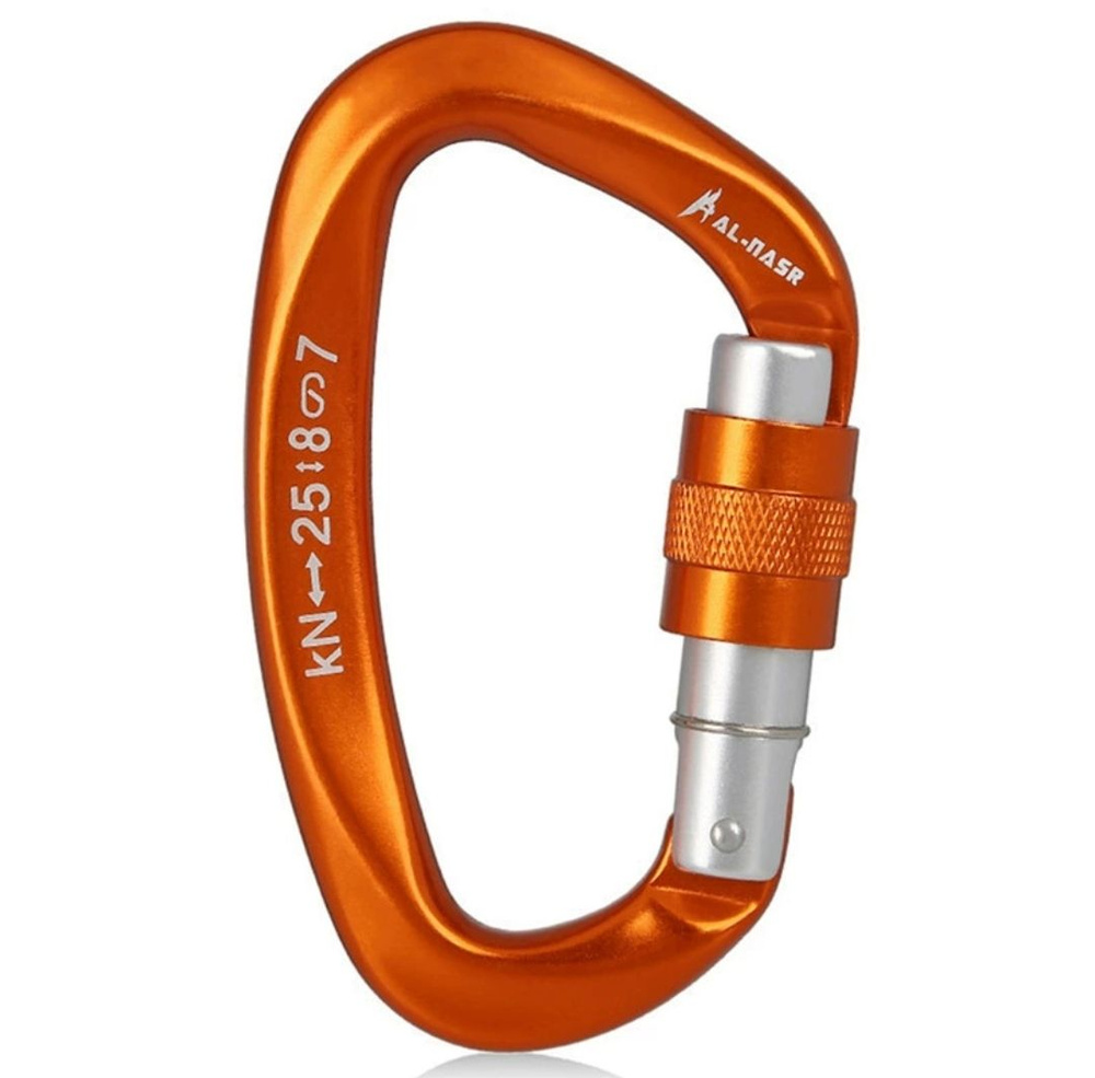 Карабин 25 KN для Туризма , Альпинизма и Скалолазание.Оранжевый купить на OZON по низкой цене ...