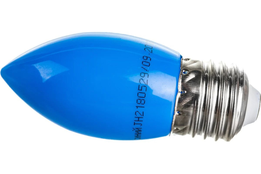 Лампа LED LB-376 1W 230V E27 свеча синий 25925 купить на OZON по низкой ...