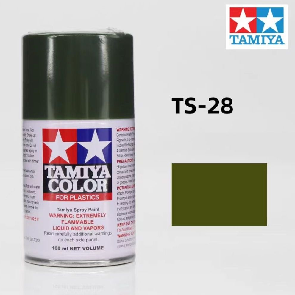 Tamiya TS-28 Матовый оливково-зеленый краска-спрей 100 мл купить на ...