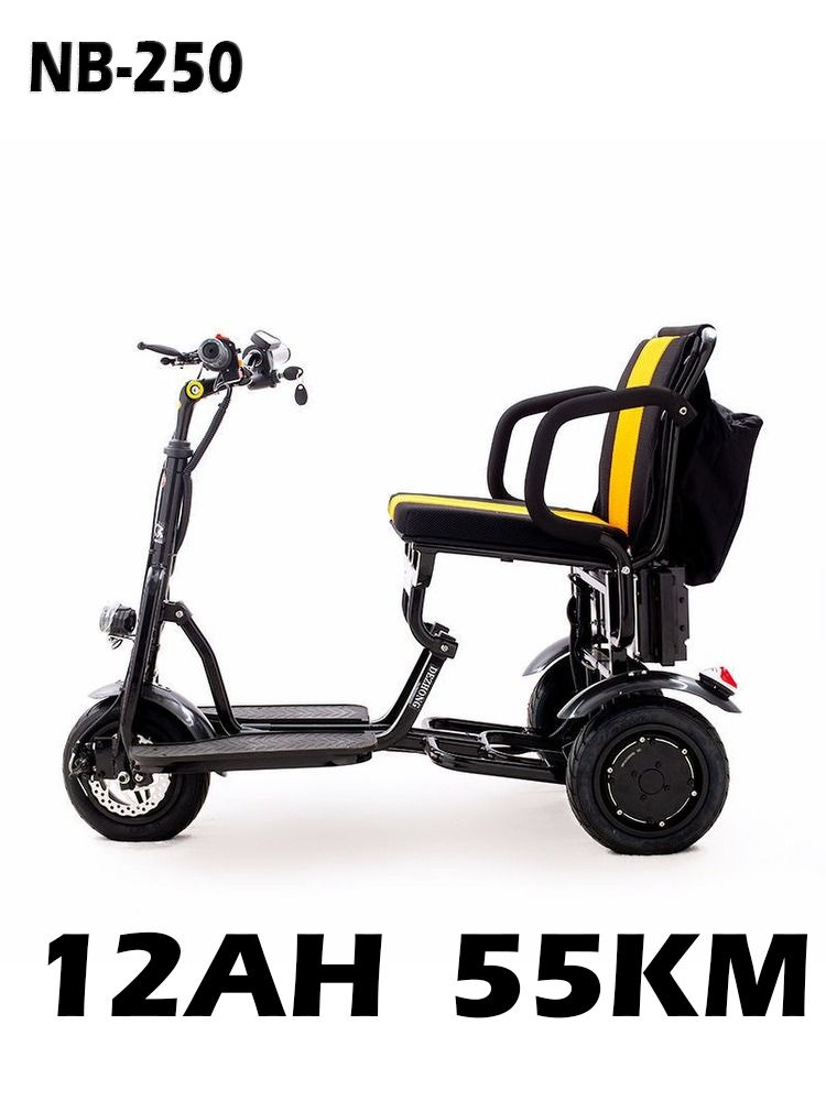 Новый складной четырехколесный электрический скутер для пожилых людей ...