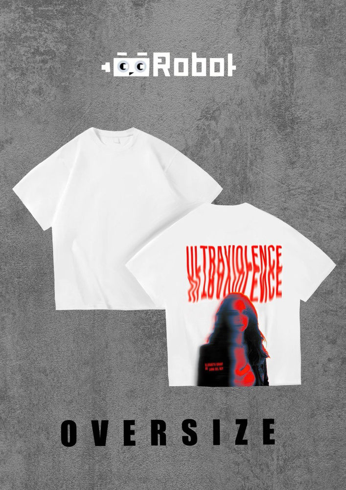 Футболка Женский My Favorite Robot белый Средний, размер 44, 46 Хлопок ...