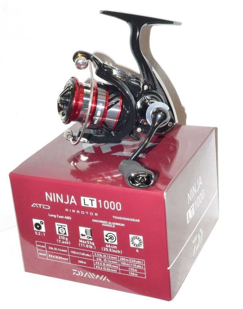 Катушка Daiwa 18 NINJA, Безынерционная, 1000, Передний фрикцион купить c доставкой на OZON по ...