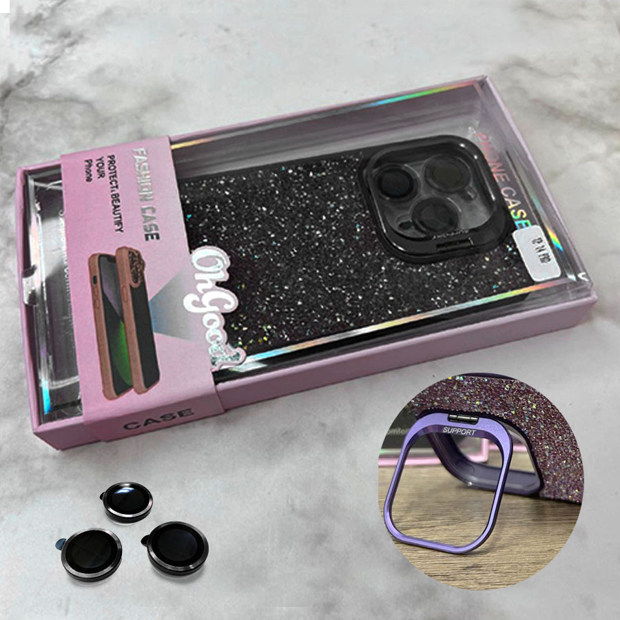 Противоударная накладка Diamond с защитной линзой для Apple iPhone 16 ...