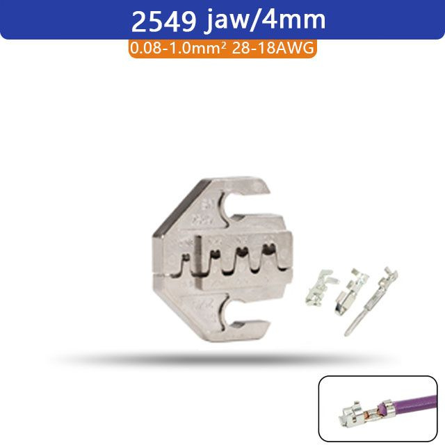 4mm Матрица для обжима / губки для пресс-клещей, кримпера 2549 / 0,08-1 ...