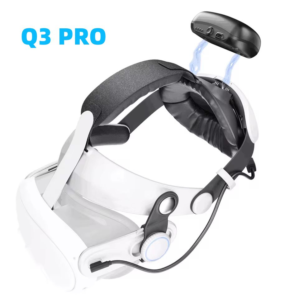 Q3 PRO Comfort Battery Pack Head Strap 10000mh Совместимо с Meta Quest ...