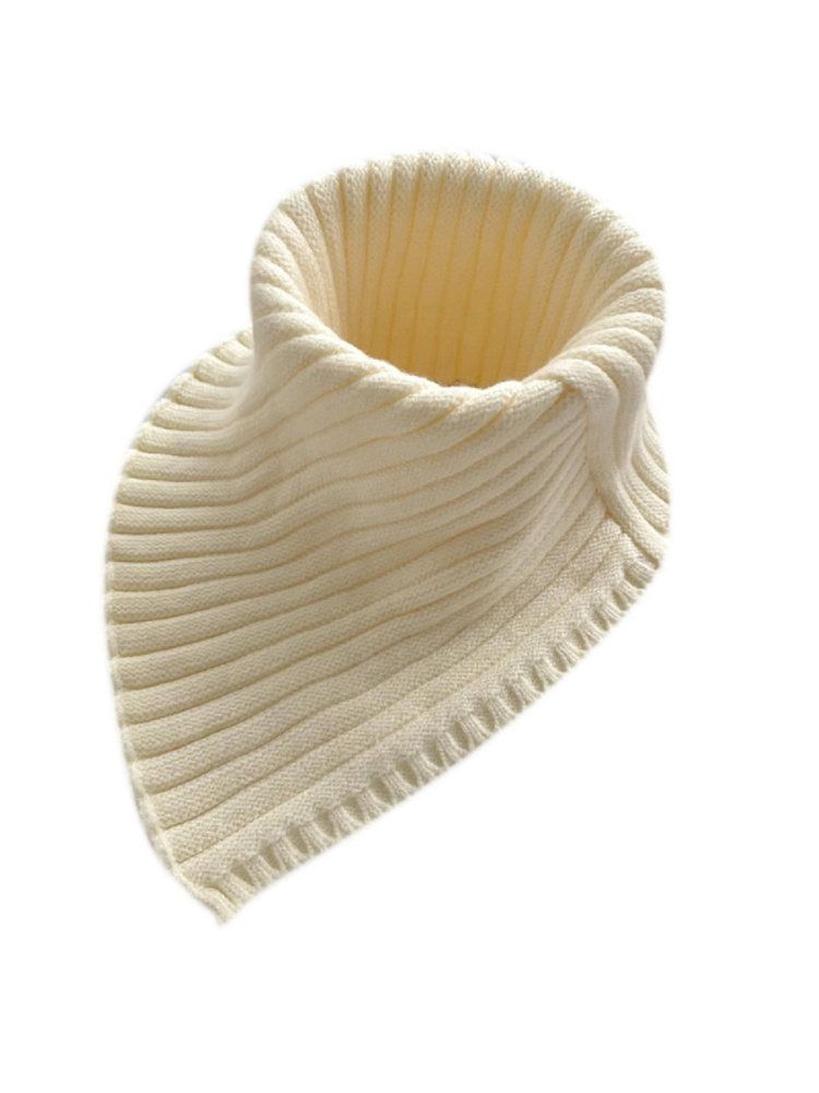 RIBLED THINT TURTLENECK FAUX WARTAR WRAP SCARF SACK SACE для женщин и ...