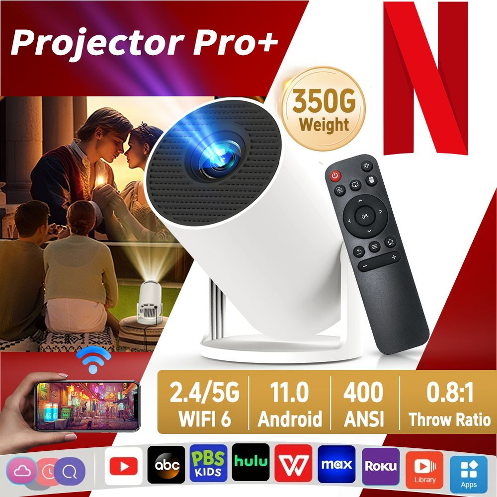 WEMI Проектор для фильмов projector, 1LCD, белый купить на OZON по ...