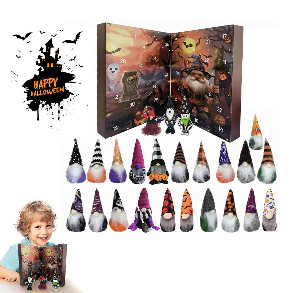 Адвент-календарь на Хэллоуин 2025 с классической куклой и календарем ...