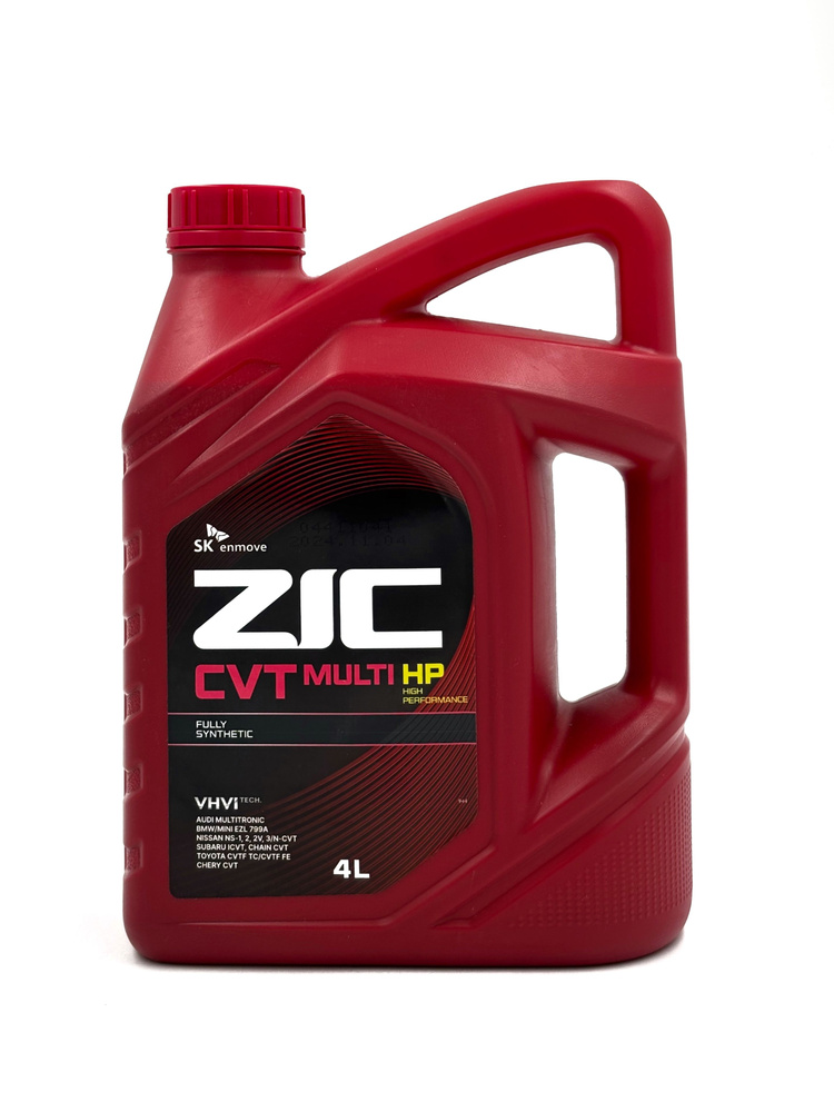 Масло трансмиссионное ZIC CVT Multi HP, 4 литра, синтетическое купить на OZON по низкой цене ...