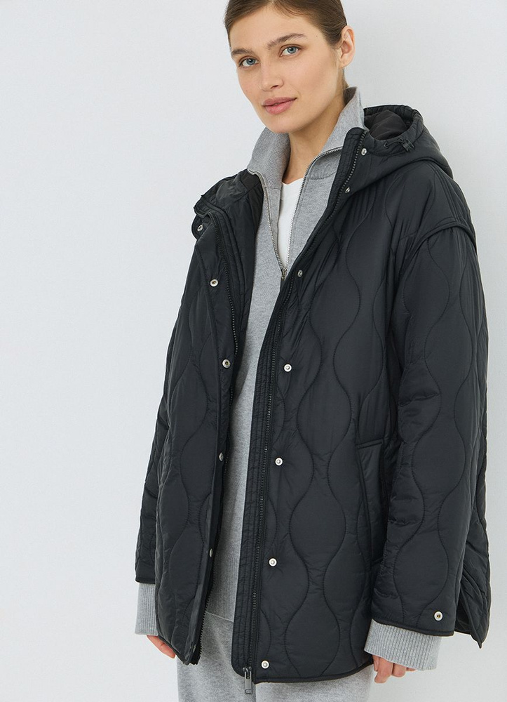 Куртка Женский O'STIN черный Текстиль, размер 46 На любой сезон Китай купить c доставкой на OZON ...