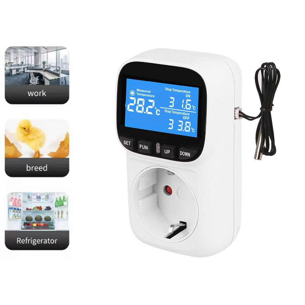 OZ-SHSH Регулятор температуры Цифровой Термостат Нагрева Розетки С ...