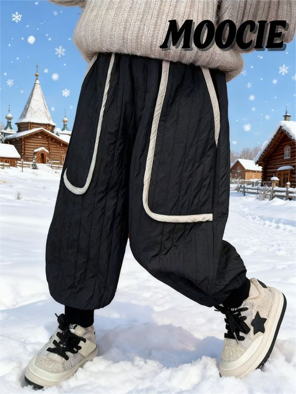 Легинсы для малышей Девочки MOOCIE, размер 130 черно-красный Фланель Средняя Китай купить c ...