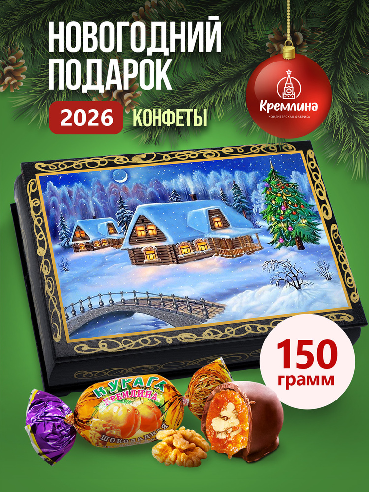Конфеты новогодние, сладкий подарок на Новый год 2026, курага ...