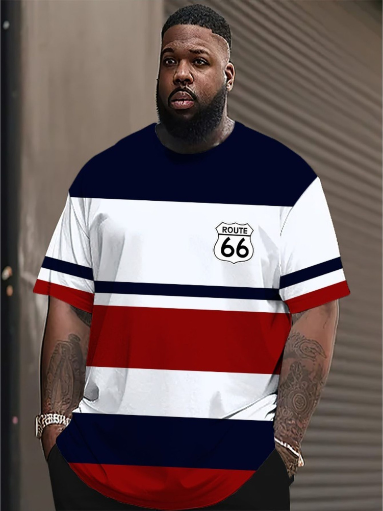 Футболка Мужской большие размеры бордовый Короткий, размер 68, 70 ...