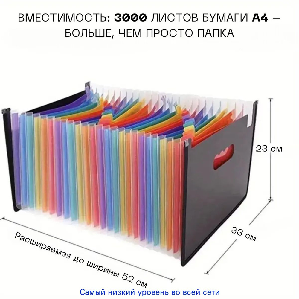 Папка-органайзер A4 (21 × 29.7 см), 1 шт. купить на OZON по низкой цене (3104502183)
