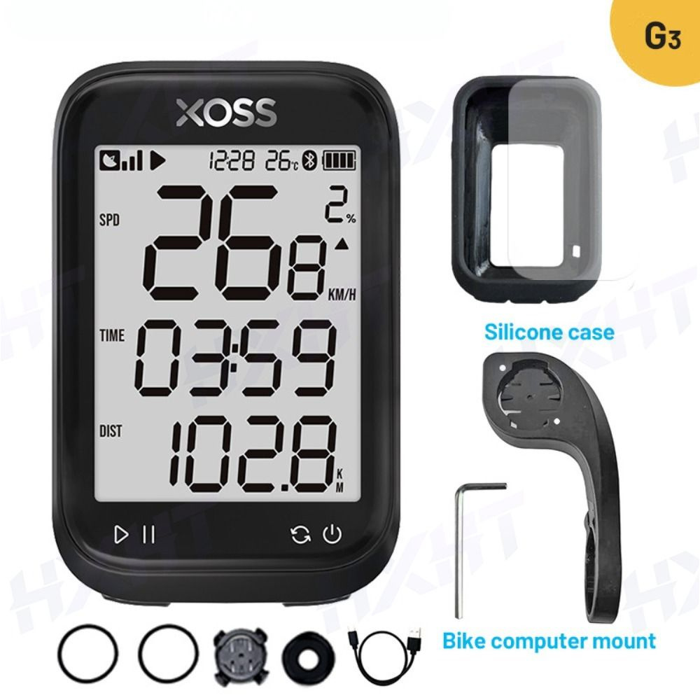 XOSS G3/G3+ GPS Велокомпьютер: G Plus Беспроводной Спидометр Bluetooth ...