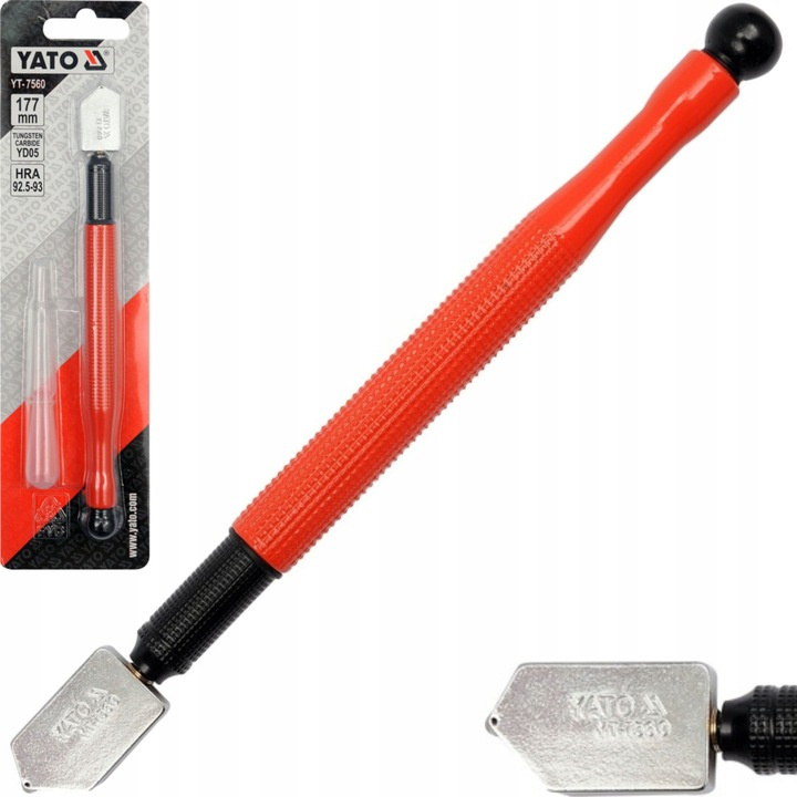 Стеклорез масляный роликовый 177 мм, карбид вольфрама YD05, HRA 92,5-93 ...