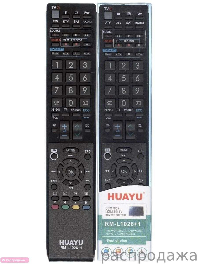 Универсальный пульт RM-L1026+ для телевизоров Sharp купить на OZON по низкой цене (3339575883)