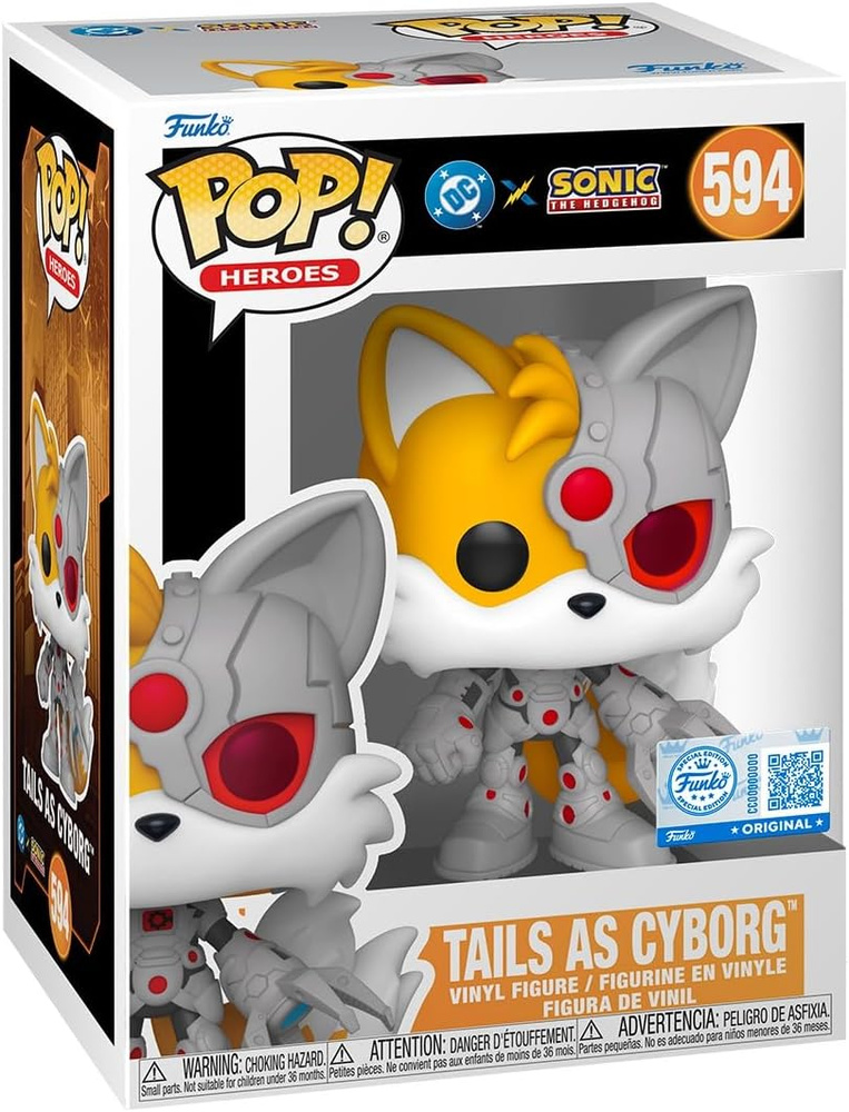 Фигурка Funko POP! DC X Sonic the Hedgehog Tails as Cyborg (594) 88906 ...