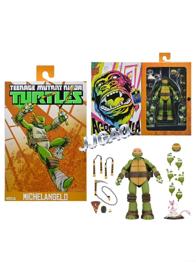 фигурки NECA, Teenage Mutant Ninja Turtles: Michelangelo, 2012 animated ...