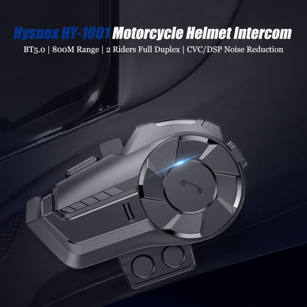Hysnox HY-1001 Мотоциклетный шлем Bluetooth-интерком BT5.0 Черный ...