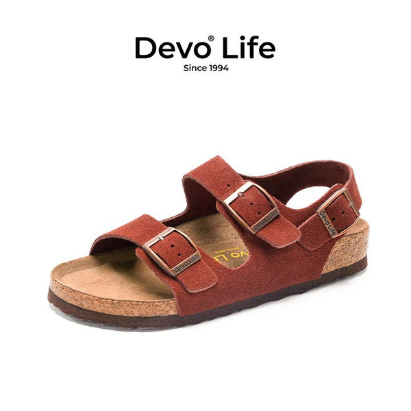 Сандалии Женский Devo Life, размер 40 Воловья кожа, Джут Платформа Анатомическая стелька ...