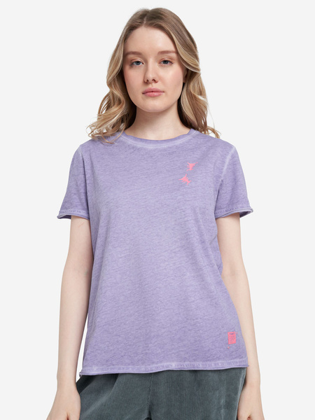 Футболка Женский Termit фиолетовый, размер 38, 40 Хлопок Спортивный Бангладеш Скейтбординг ...