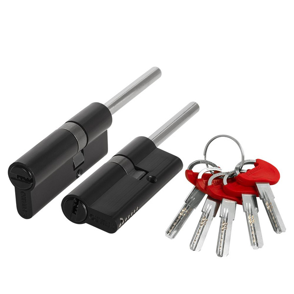 Цилиндровый Fuaro (Фуаро) механизм,сердечник D-PRO5007 Tang 75 w/k (40+10+25) BL-24 черный 5Key ...