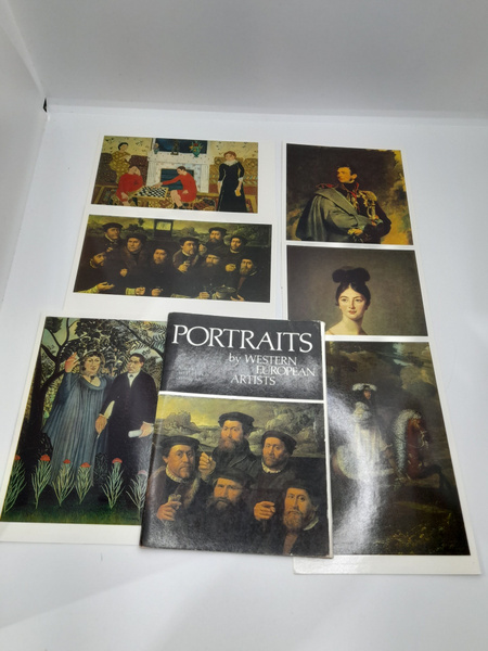 Винтажный советский набор открыток "Портрет в западноевропейской живописи ", 16 шт., 1988 г ...