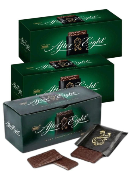 Nestle After Eight Темный шоколад мята, 3 шт x 200 г купить на OZON по низкой цене (1639510038)