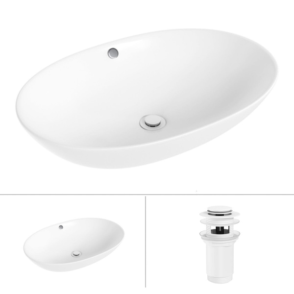 Накладная раковина для ванной Helmken 70962000 комплект 2 в 1: раковина на столешницу ...