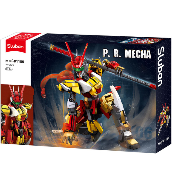 Sluban Конструктор Робот 06 P.R. Mecha Cyber Goku 755 деталей желтый ...