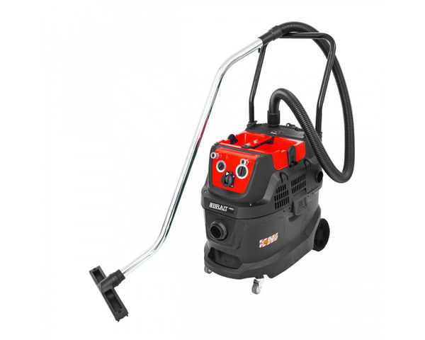 Пылесос строительный мощный с розеткой Brait BVC-40M PRO (2000Вт, 40л, автоочистка фильтра ...