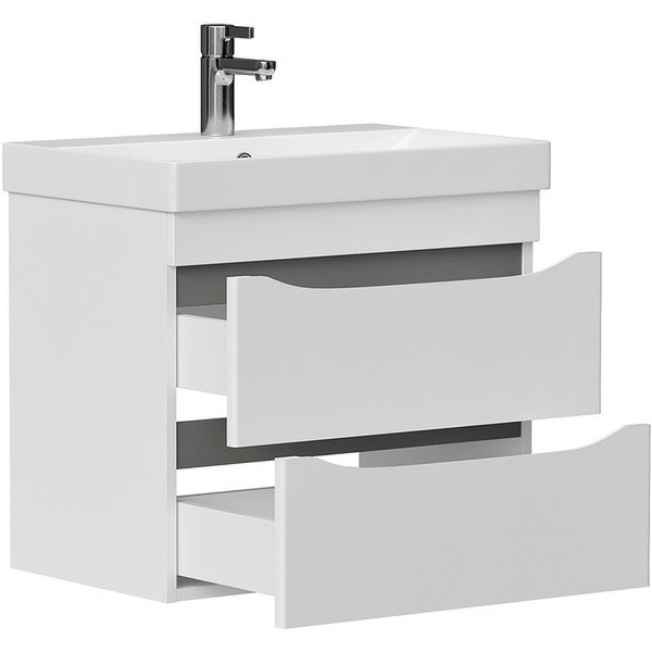 Тумба под раковину Volna Lake 60.2Y tpLAKE60.2Y-01 подвесная Белая купить на OZON по низкой цене ...