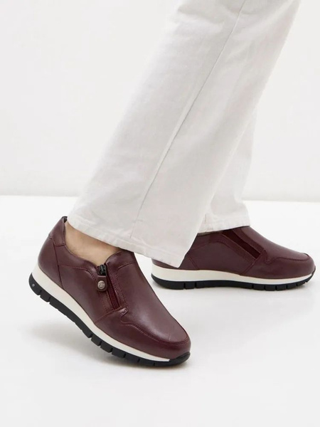 Туфли Женский, Девочки Ortmann Натуральная кожа, размер 38 Танкетка K Германия Молния ...