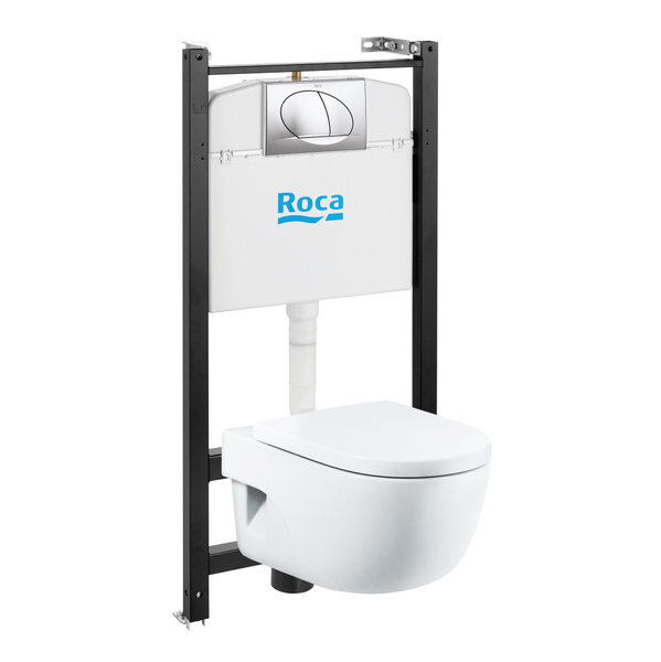 ПЭК Roca Meridian 893104110 подвесная чаша + инсталляция + сиденье ...