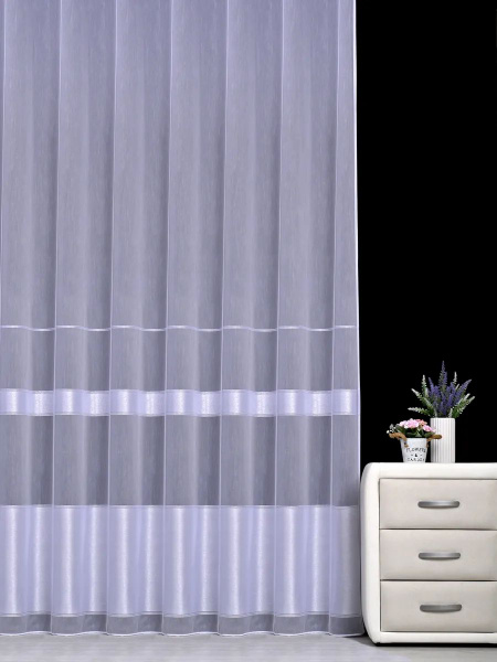 By.tul Тюль 600x240 см крепление Лента, белый купить на OZON по низкой ...