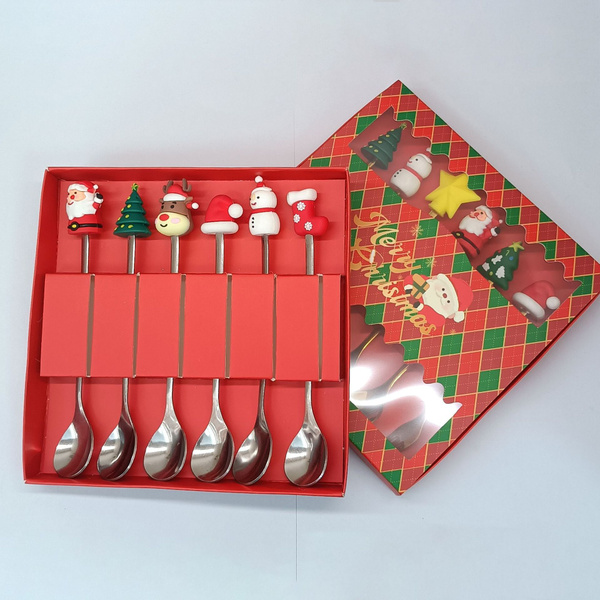 Новогодние подарки товары и декор. Подарочный набор новогодних вилок и ...