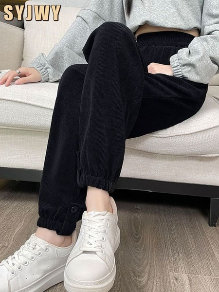 Брюки Женский SYJWY черный Политекс Повседневный, размер 54 прямой На любой сезон Китай Высокая ...