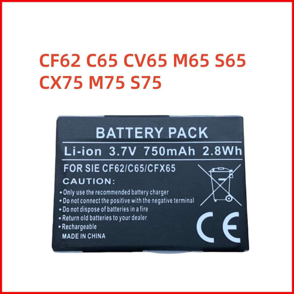 Аккумулятор для Siemens CF62 C65 CV65 M65 S65 CX75 M75 S75 750 мАч купить на OZON по низкой цене ...