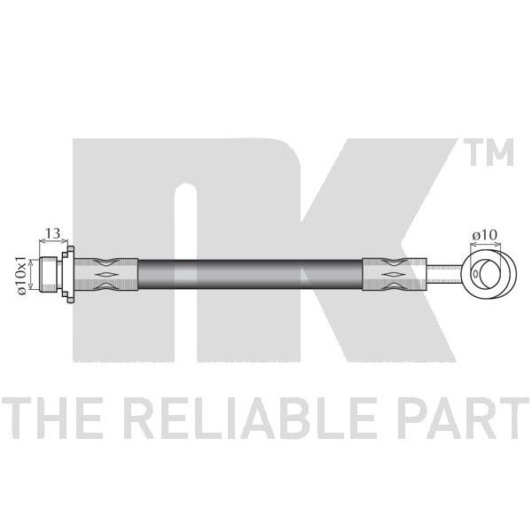 Шланг тормозной honda civic 97-01 NK 852666 купить на OZON по низкой ...