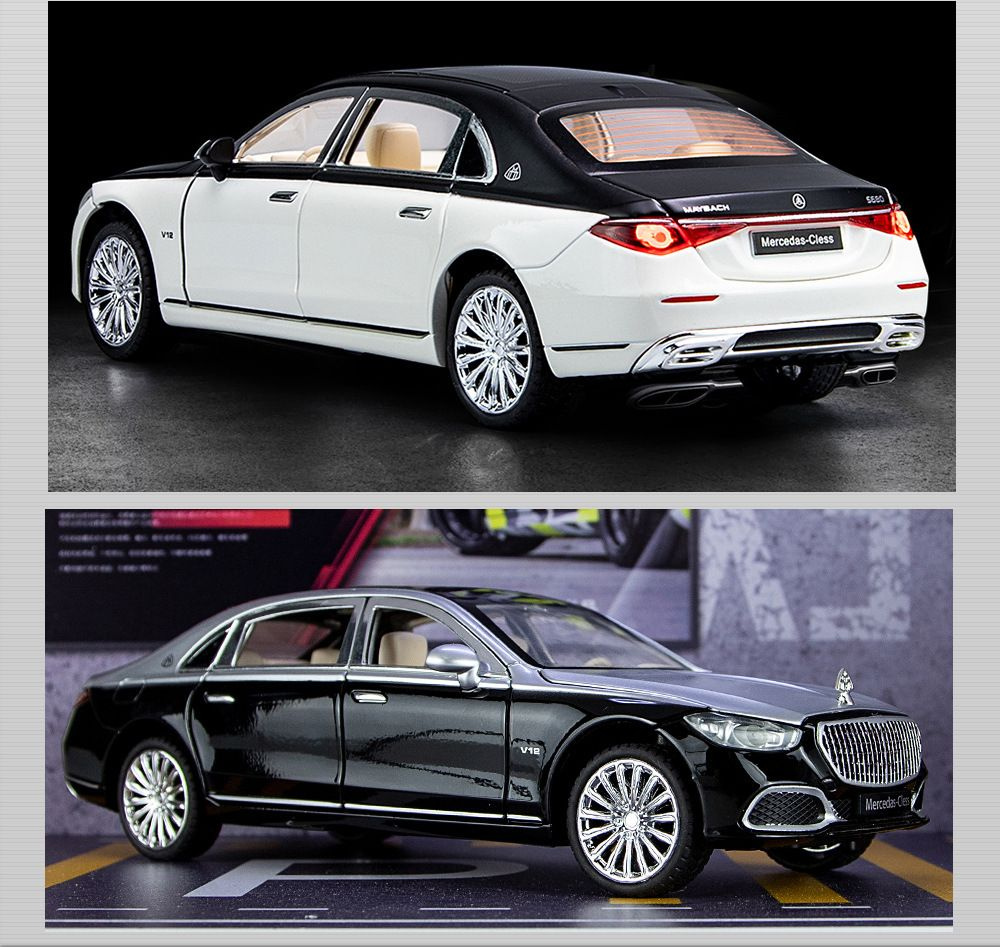 1:24 Vehicle Benz Maybaches S680 Металлическая модель автомобиля ...