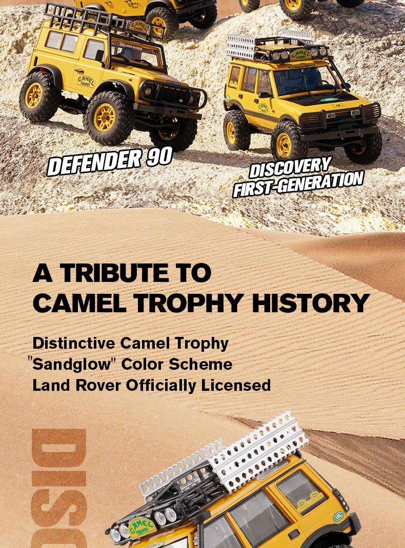 FMS 1/24 FCX24M D90/D110 Land Rover Camel Trophy Edition RTR, подарок ...