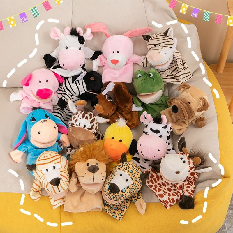 Плюшевые игрушечные перчатки, которые могут открывать рот. купить на ...